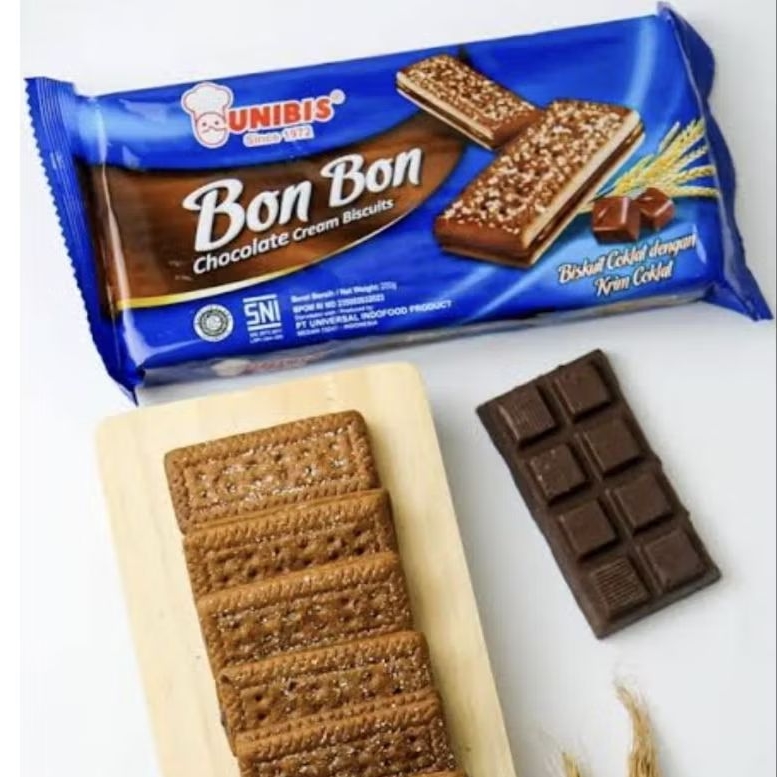 Jual Unibis Biskuit Bon Bon Chocolate (200 Gram) Unibis Bon Bon Cokelat ...