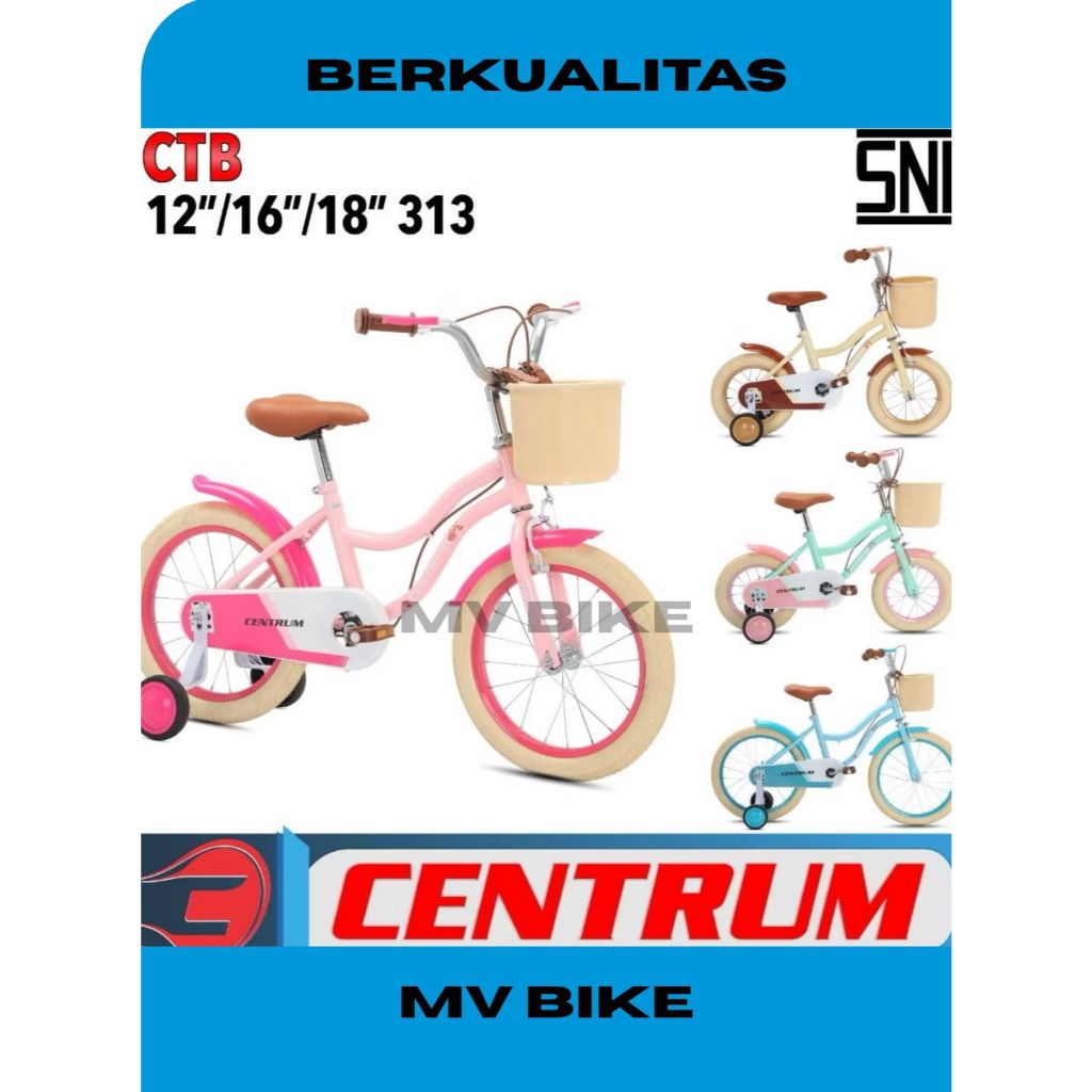 Jual TERLARIS!!! SEPEDA ANAK PEREMPUAN CENTRUM 313//AT W9//JOLIFAMS JS ...