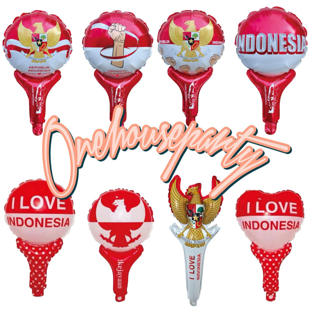Jual Balon foil pentung merah putih kemerdekaan HUT RI 17 agustus ...