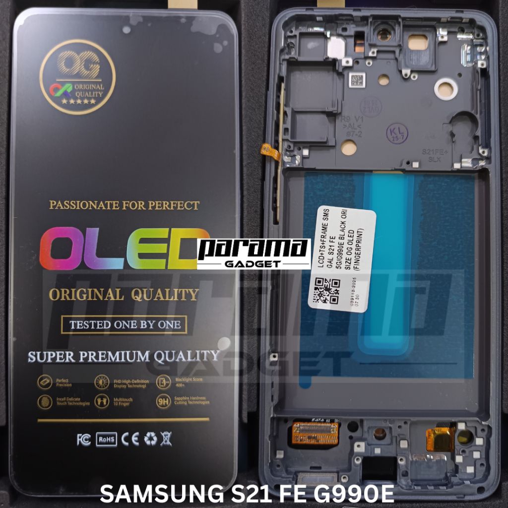 Jual LCD SAMSUNG GALAXY S21 FE G990E TOUCHSCREEN OLED + FRAME ORIGINAL ...