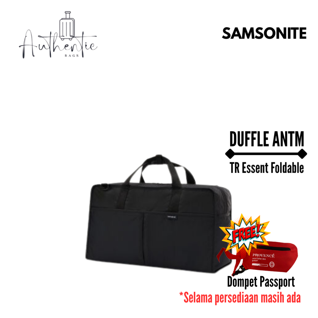 Jual TR. ESSENT. FOLDABLE DUFFLE ANTM BLACK Original dan Bergaransi ...