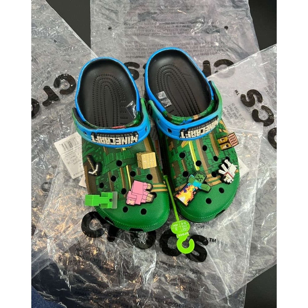 Jual Crocs minecraft unisex clog / Sandal mineCraft clog Collab man ...