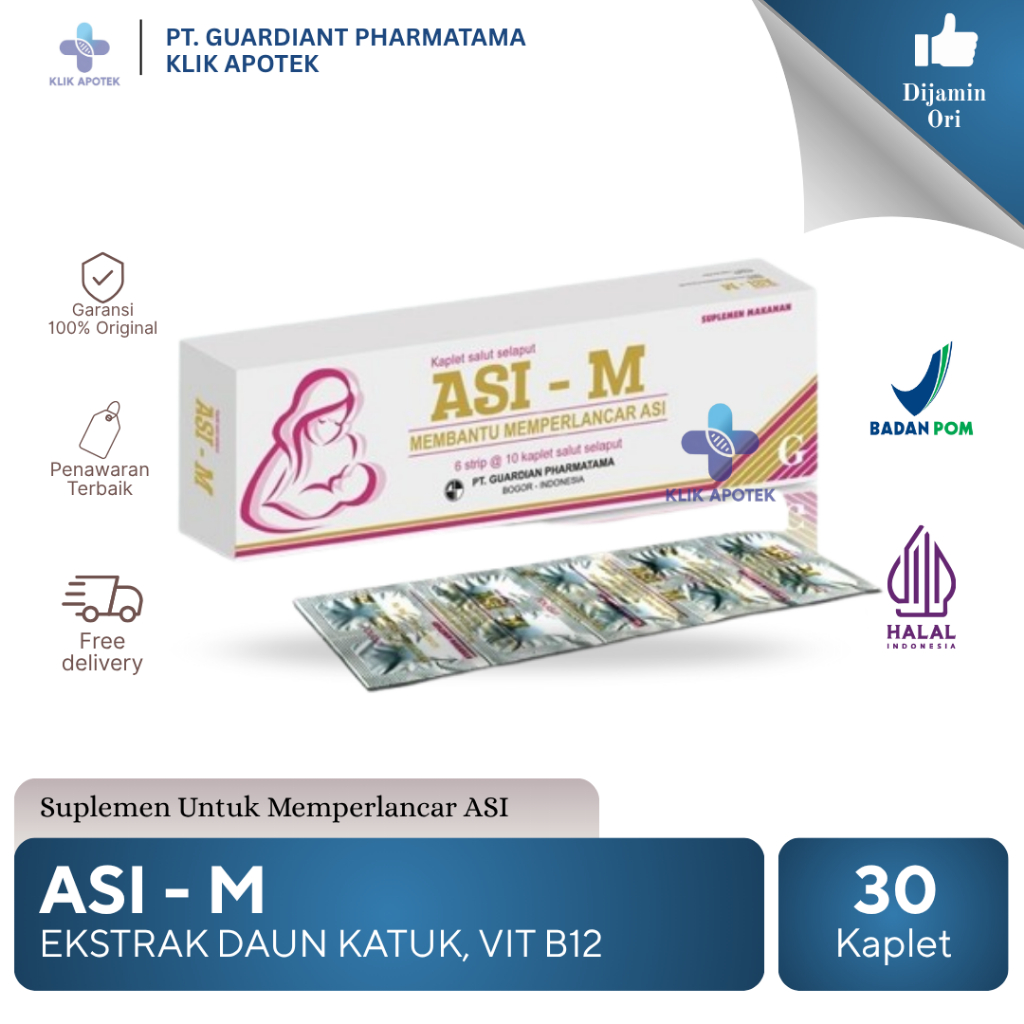 Jual ASI-M 60KAPSUL | SUPLEMEN PELANCAR ASI ISI 60KAPSUL | Shopee Indonesia