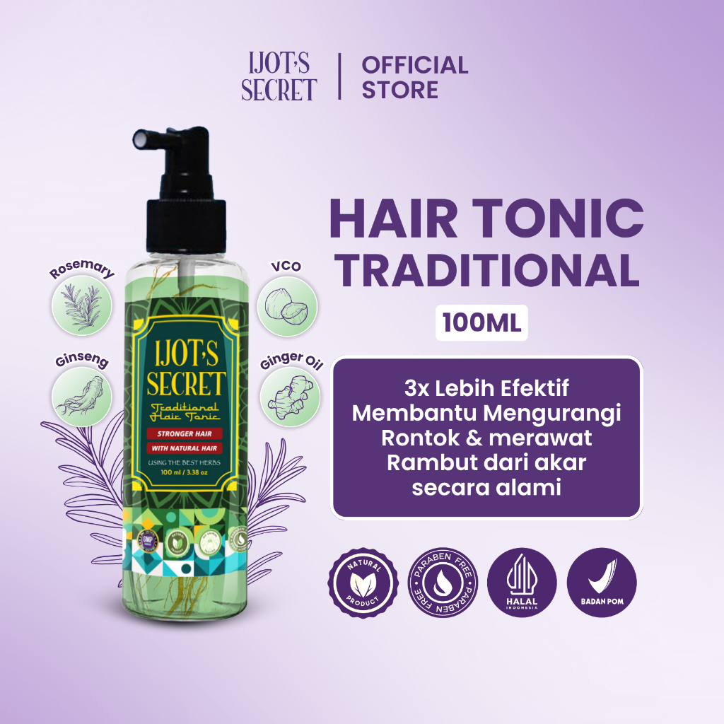 Jual Ijots Secret Hair Tonic Traditional 100ml - Solusi Rambut Rontok ...