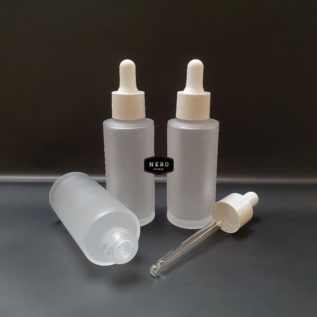 Jual Botol Pipet Kaca Doff 50ml / Botol Frosted mini Botol Pipet ...
