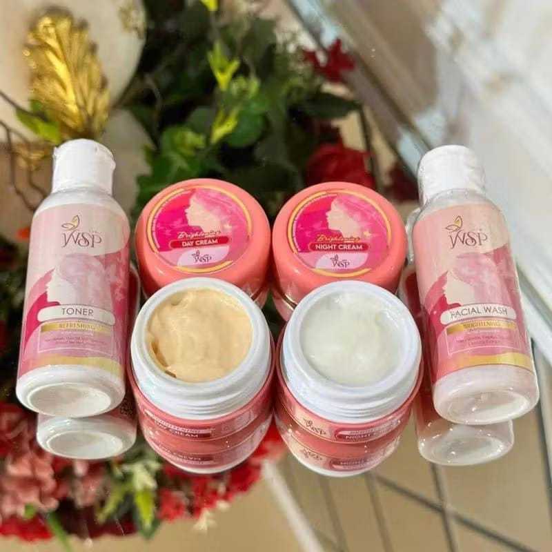 Jual WSP Glow Skincare Ori BPOM(1 paket isi 4 item) Cream Wsp 100 % ...