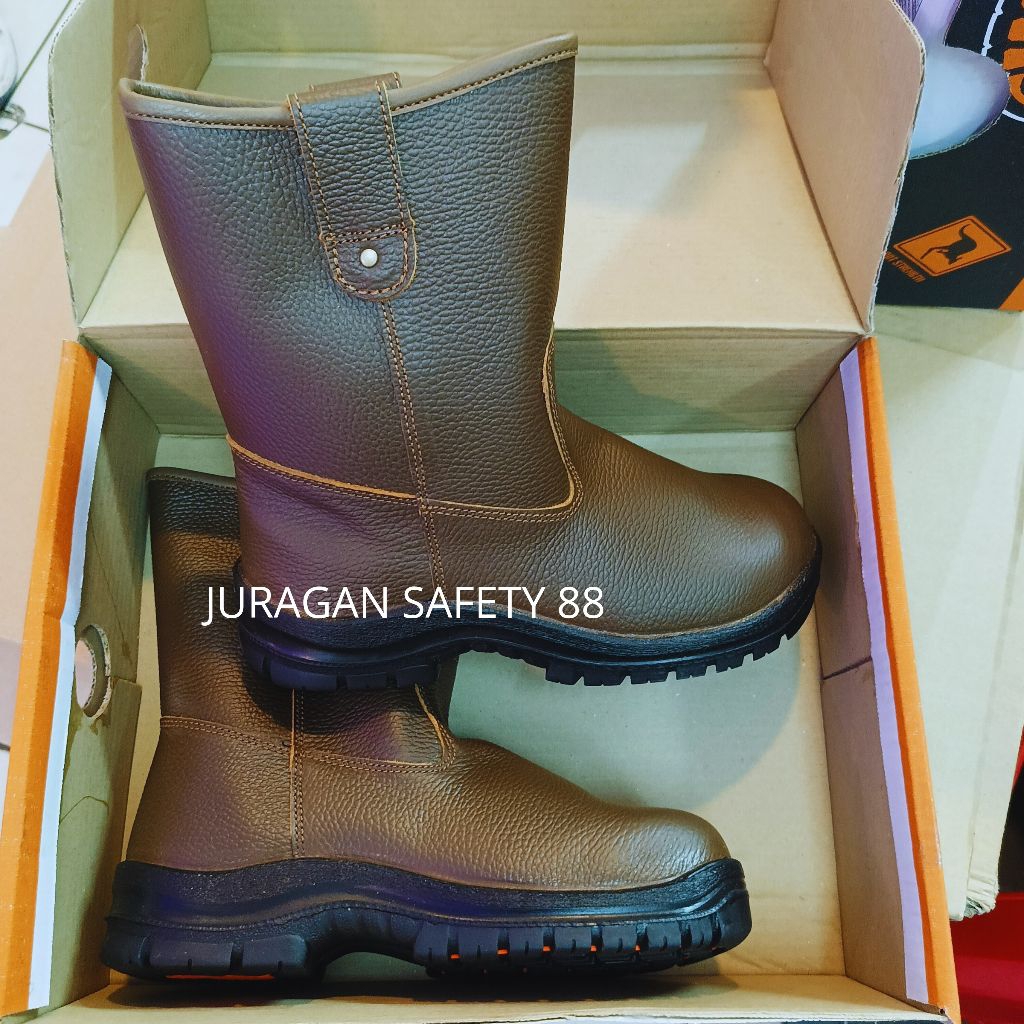 Jual Sepatu Crusher Texas Brown / Safety Shoes Krushers Berkualitas ...