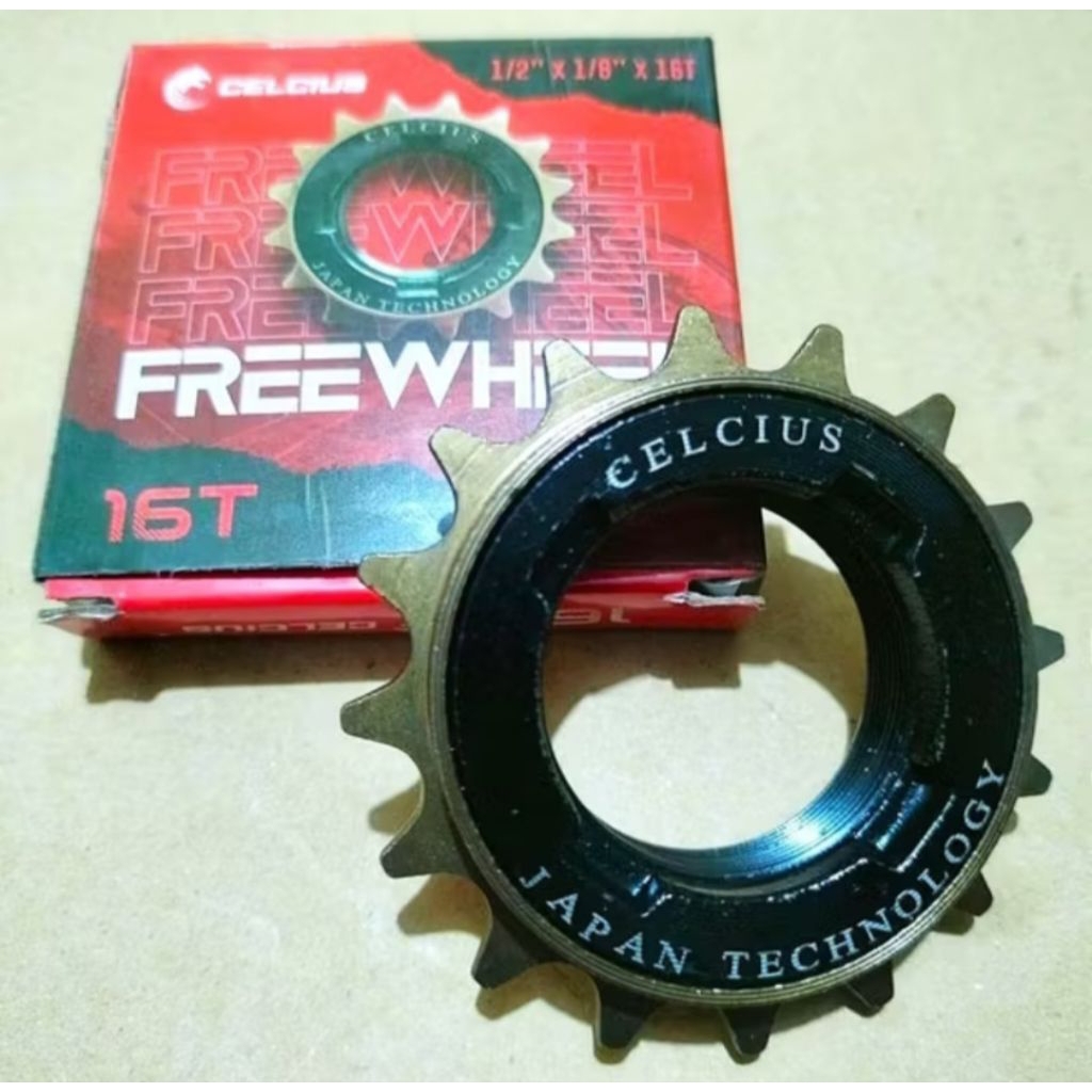 Jual freewheel Gear sepeda 16T Brown single speed | Shopee Indonesia
