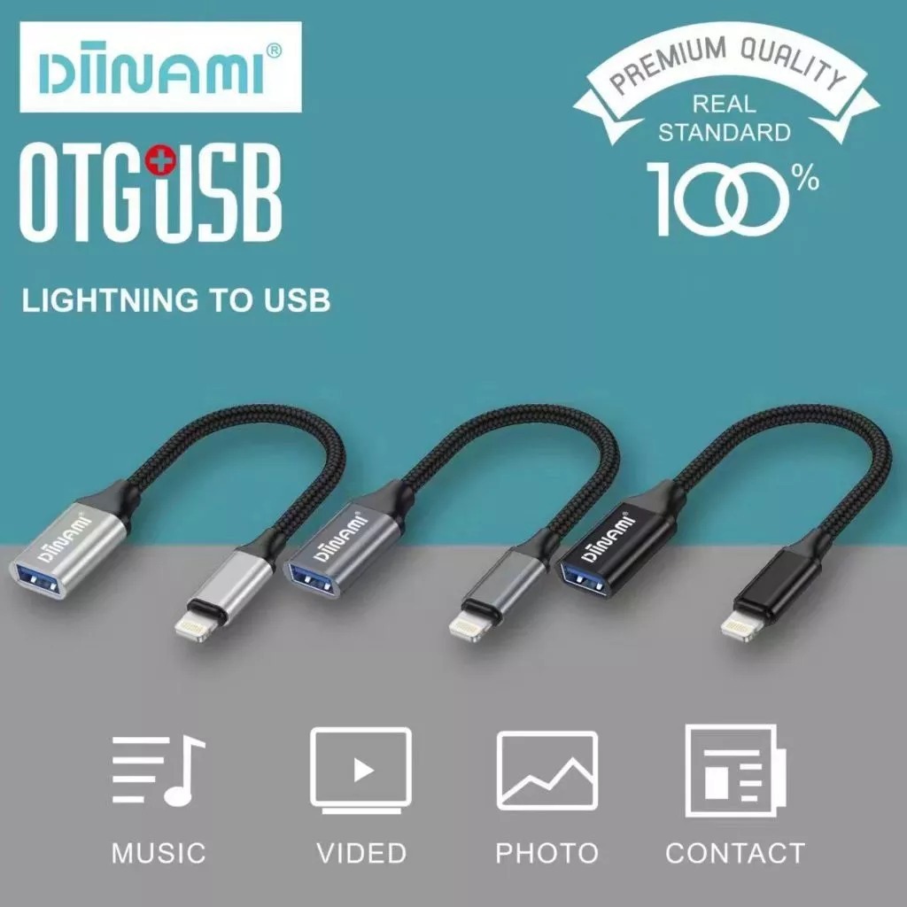 Jual DIINAMI KABEL OTG USB TO L Adapter Converter USB 3.0 Plug Play ...