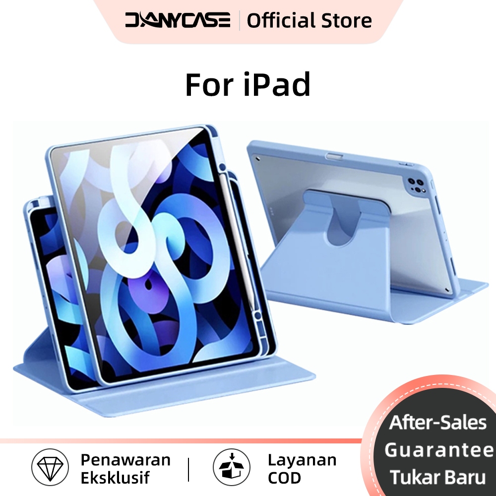 Jual DANYCASE 360° Rotation iPad Case with Stand for 2022 Air 5/4 10.9 ...