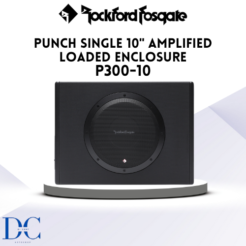 Jual Rockford Fosgate Punch Single Amplified Loaded Enclosure P300-10 ...