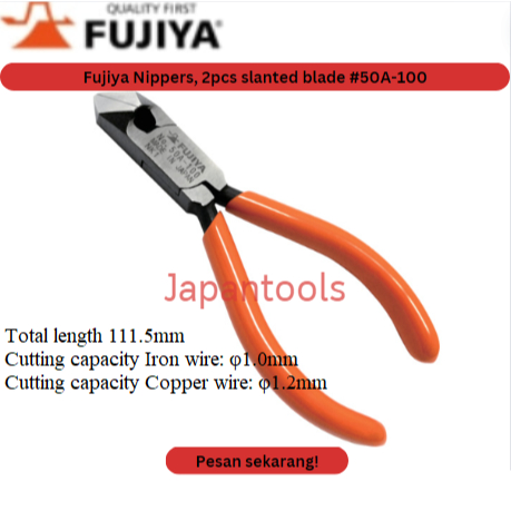 Jual Nippers with two angled blades Fujiya #50A-100 | Shopee Indonesia