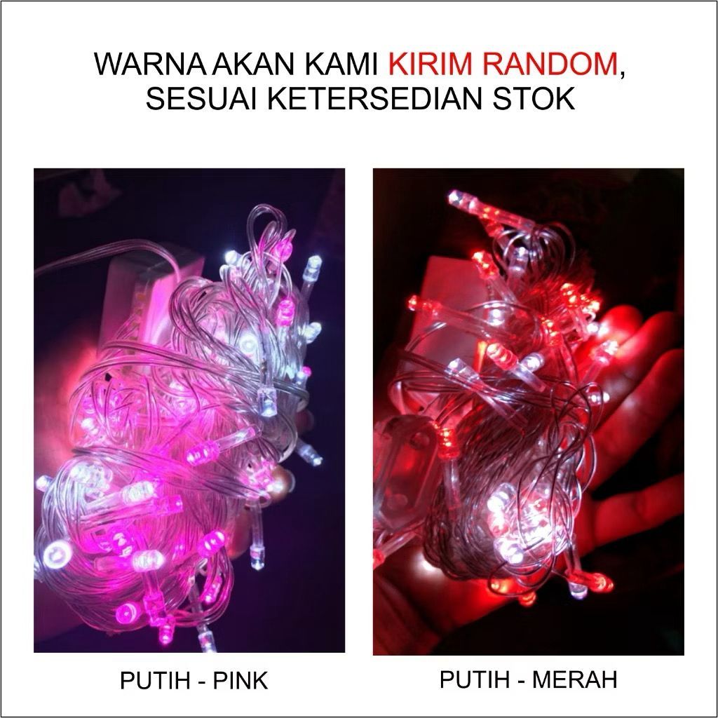 Jual Lampu Tumblr Kelap Kelip LED 5-8 Meter / Lampu Hias Kamar / Lampu ...