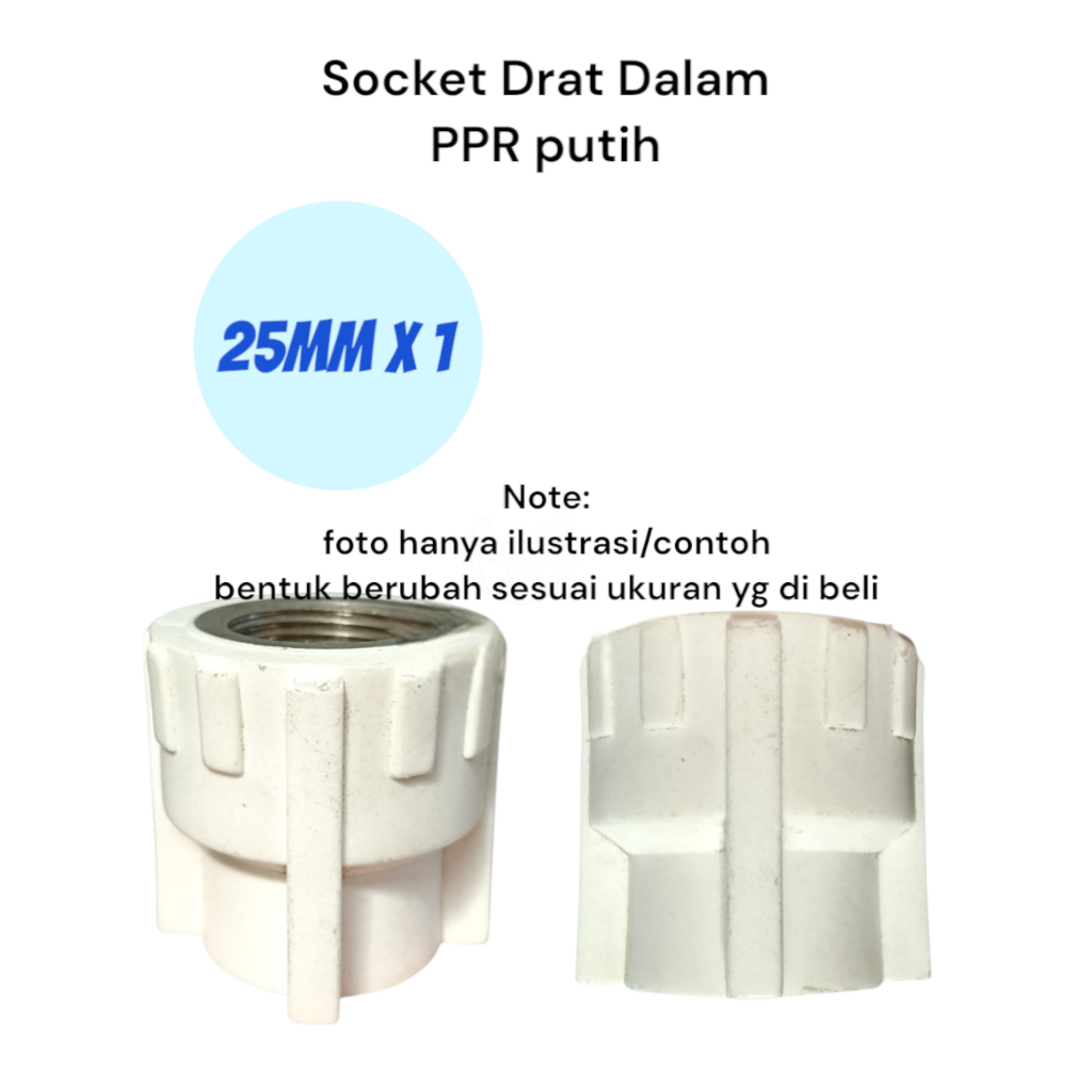 Jual Socket Drat Dalam PPR Female Socket SDD PPR (25MM x 1) Female ...