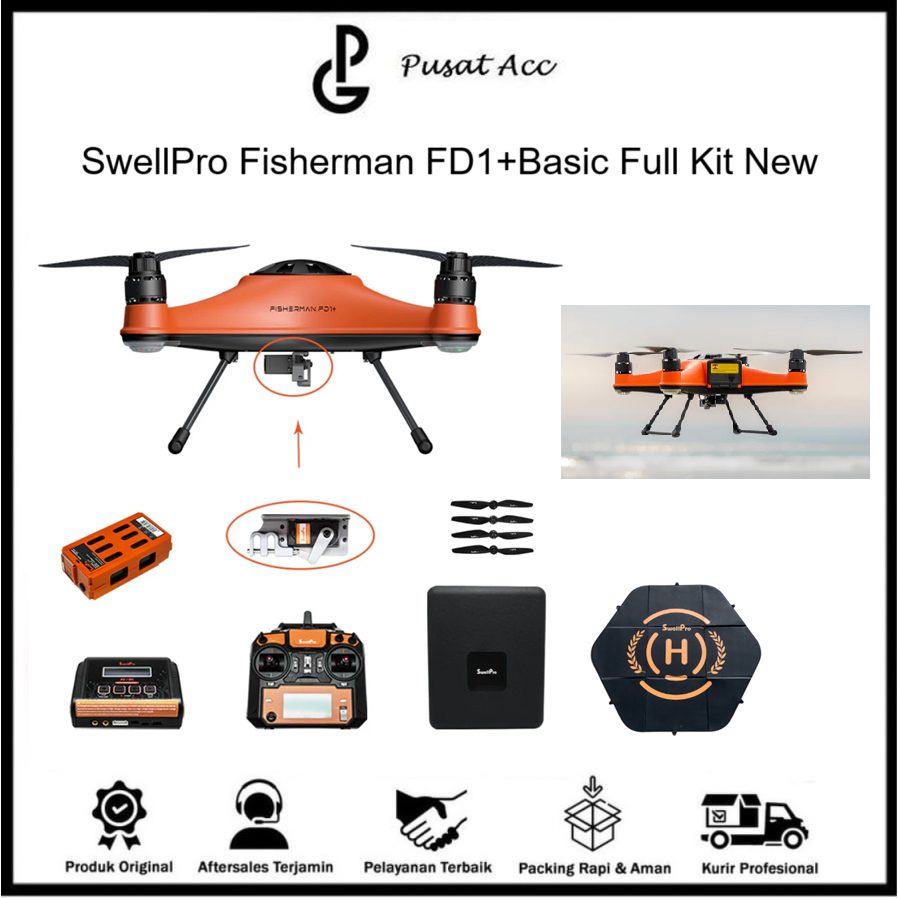 Jual Swellpro Drone Fisherman FD1+ Basic Version Full Kit Swellpro ...