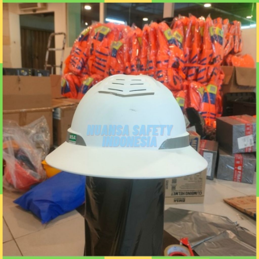 Jual MSA Helm Proyek Fullbrim New – Safety Helmet SNI Terbaru | Shopee ...