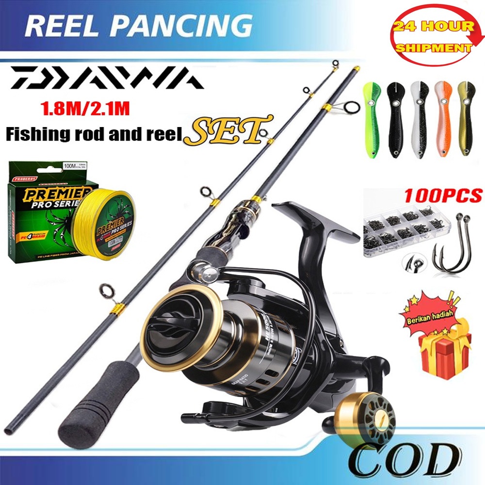 Jual DAIWA Joran Pancing Set Pancing colokan 1.6M-2.4M EVA Handle Joran ...