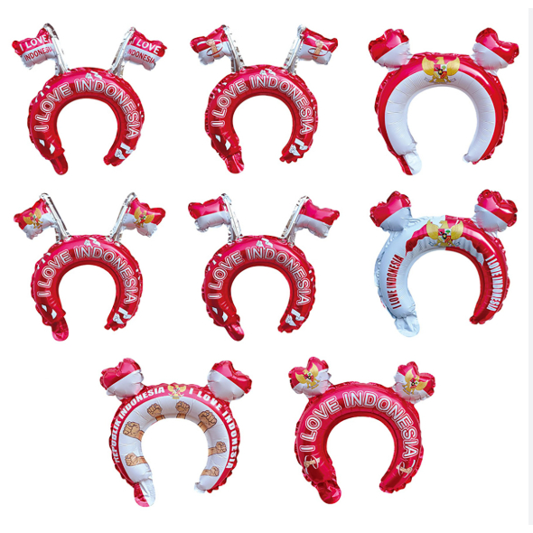 Jual (skr) Bando Balon 17 Agustus bendera merah Putih Bandana karnaval ...