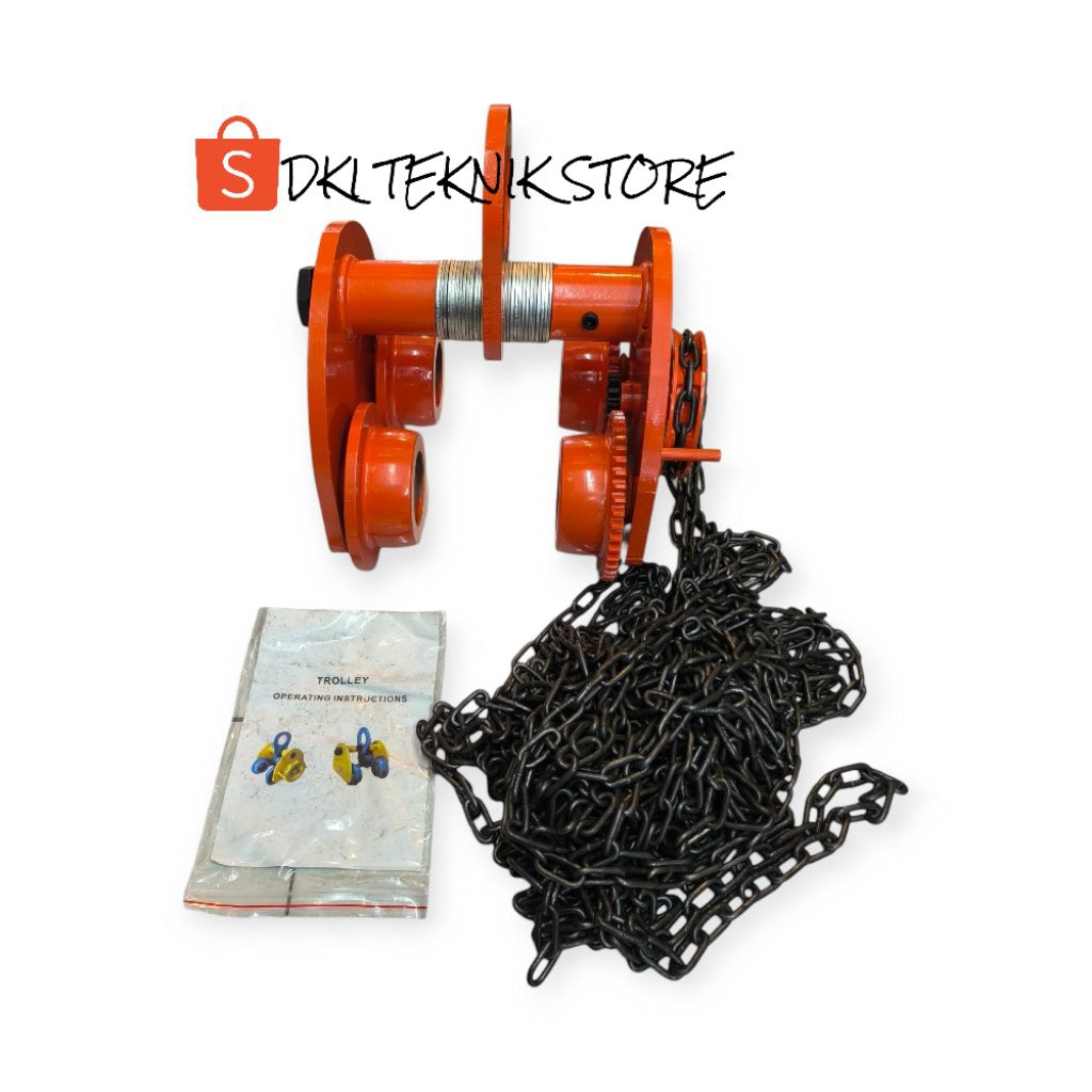 Jual Geared Trolley 2 Ton x 3M 5M Weka Gear Troli Hoist Takel | Shopee ...
