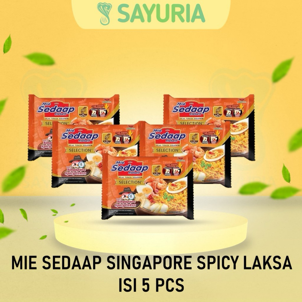 Jual MIE SEDAAP SPICY LAKSA SINGAPORE ISI 5 PCS | Shopee Indonesia