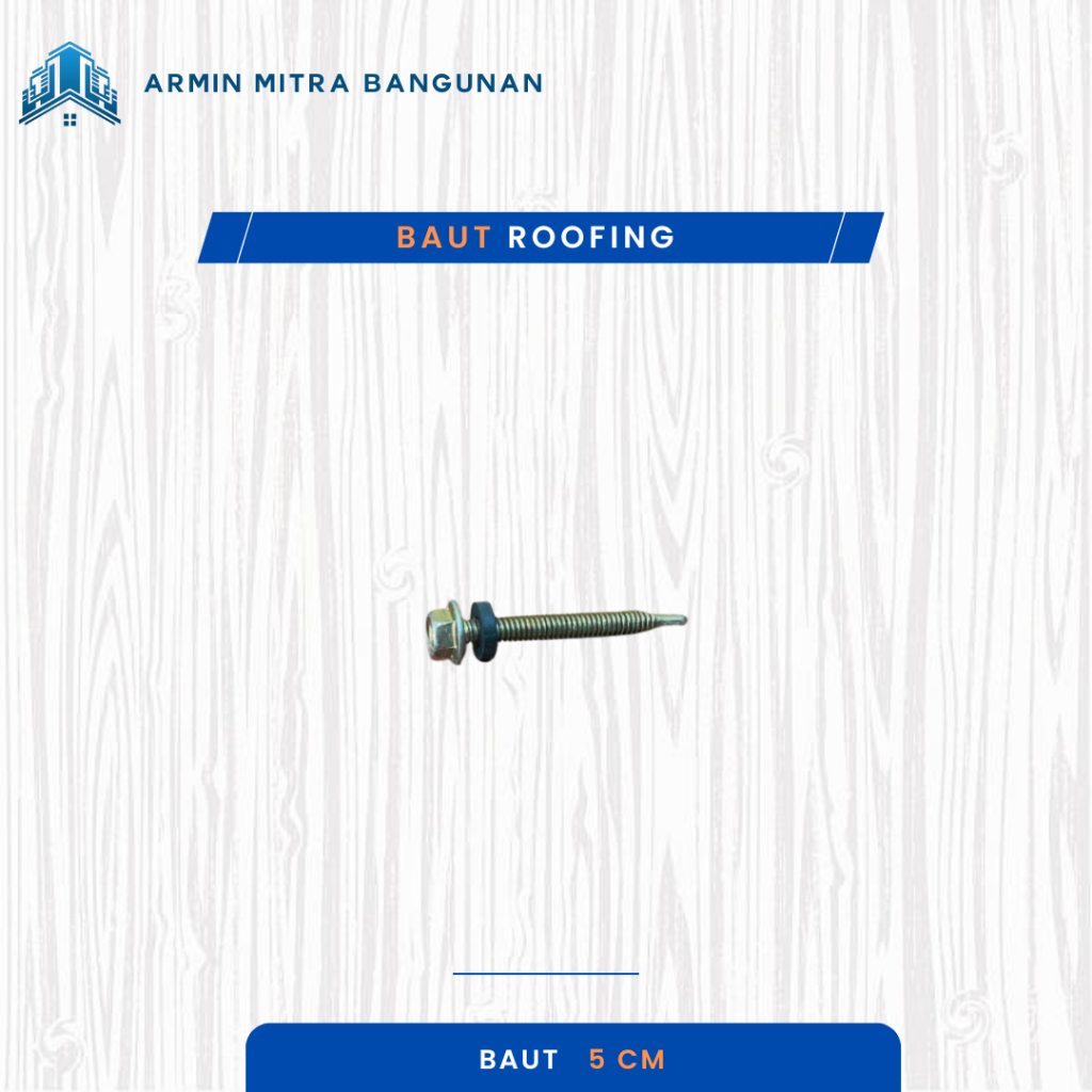 Jual Baut Roofing 5cm Baut baja Buat Atap Baut Asbes Ukuran 5cm Baut ...
