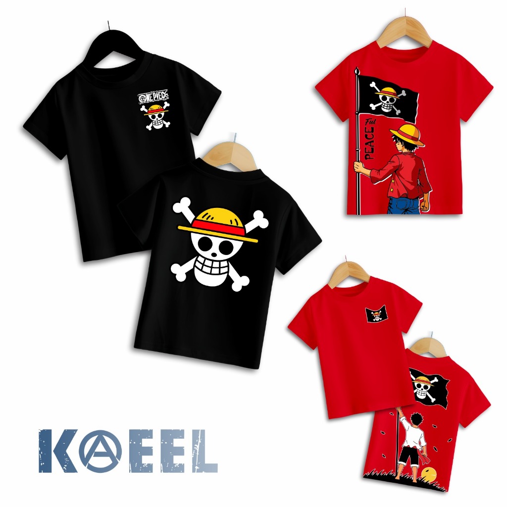 Jual KAEEL - Kaos Anak One Piece Viral Bendera One Piece Laki-laki ...