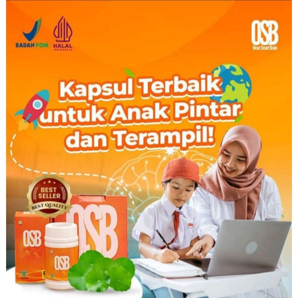 Jual OSB KAPSUL 1 Box 60 Kapsul Vitamin Terbaik Otak Anak Cerdas Dan Dewasa Omar Smart Brain ...