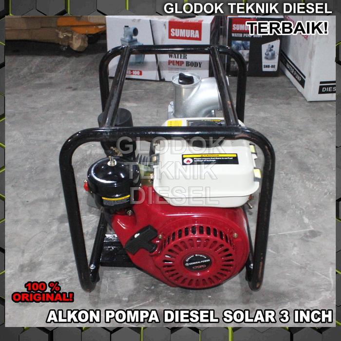 Jual Mesin Pompa Air Alkon Diesel Solar 3 Inch 80 mm Water Pump ...