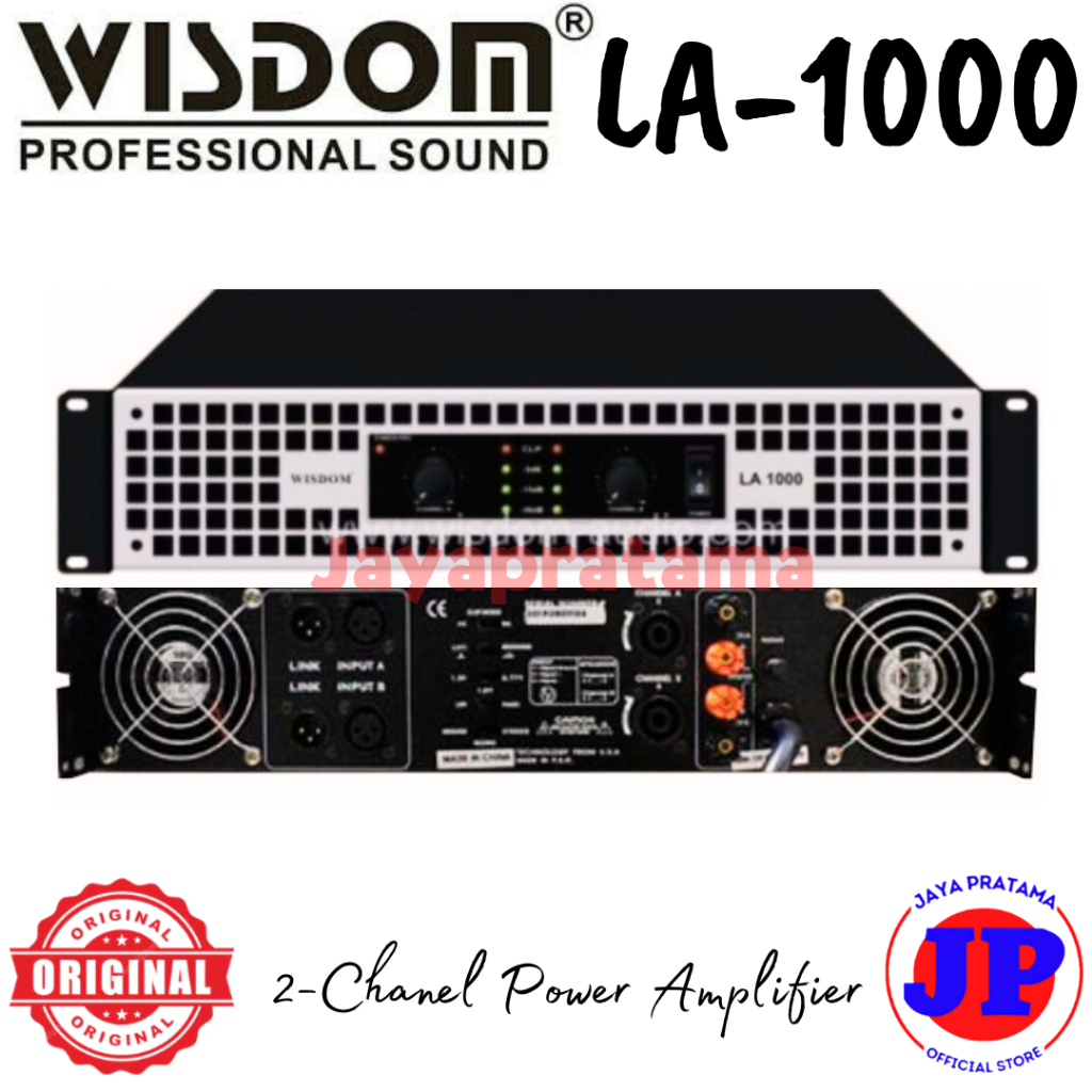 Jual Wisdom LA-1000 Power Amplifier Original LA1000 | Shopee Indonesia