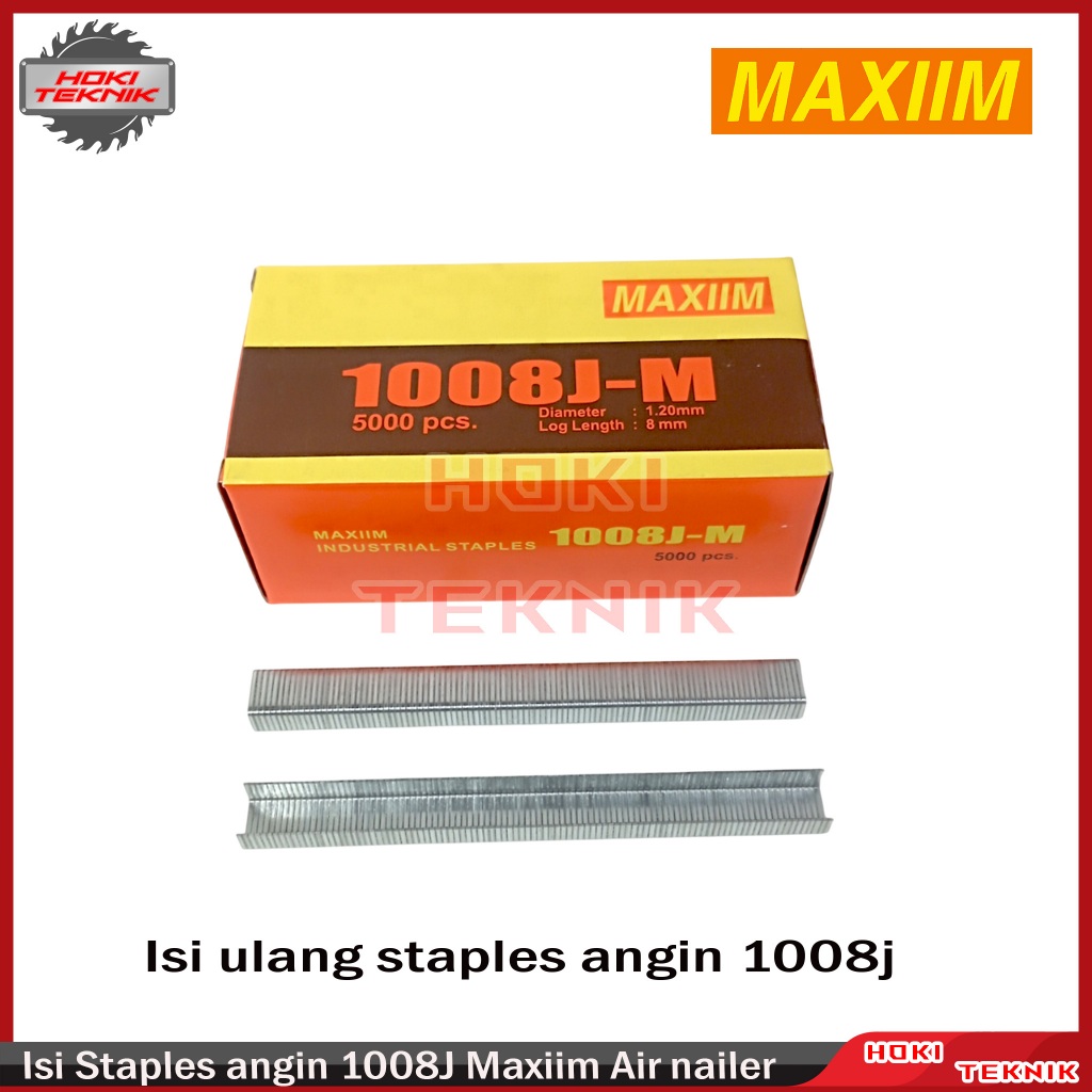 Jual Isi Staples angin 1008J Maxiim Air nailer | Shopee Indonesia