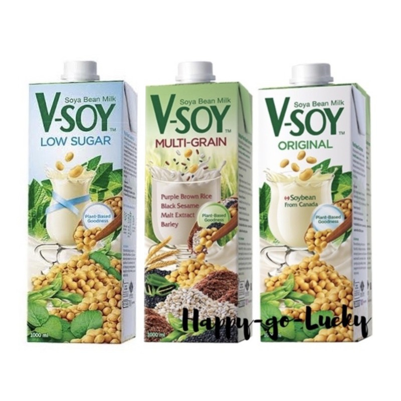 Jual V-Soy Original/Multi Grain/Low Sugar/V-Oat Vsoy Susu Soya Kedelai ...