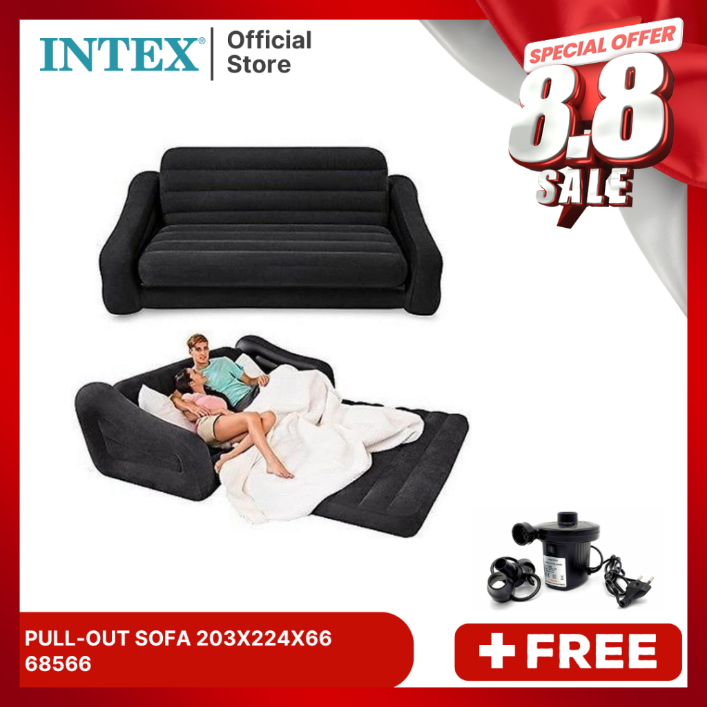 Jual INTEX Sofa Angin Pull Out Sofa Airbed 68566 | Shopee Indonesia