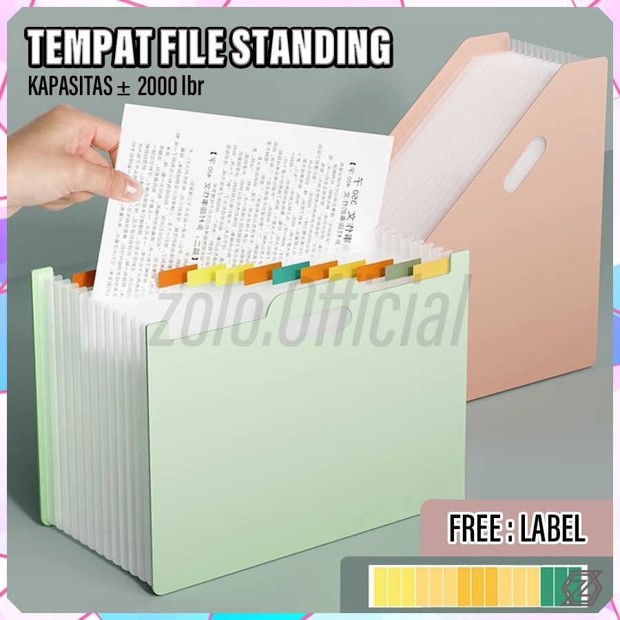 Jual [zolo] Tempat File Standing A4 13 Sekat / Ordner Penyusun Dokumen ...