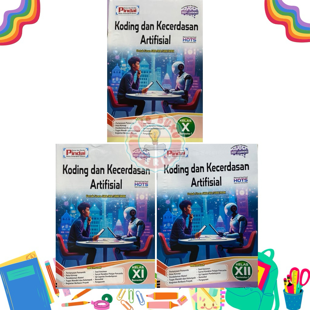 Jual LKS Pindai SMA Koding dan Kecerdasan Artifisial Kurikulum Merdeka ...