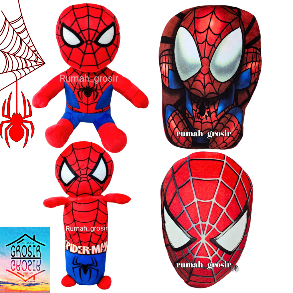 Jual Boneka Spiderman atau Guling Spiderman atau Bantal Spiderman ...