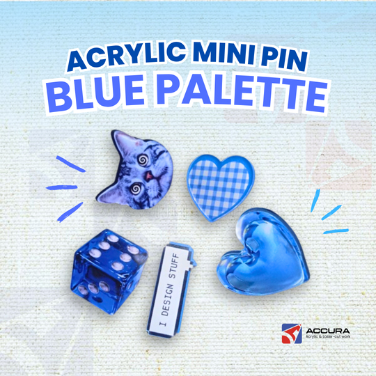 Jual PIN AKRILIK AESTHETIC BLUE PALETTE | BROS PIN AKSESORIS TAS | Pin ...