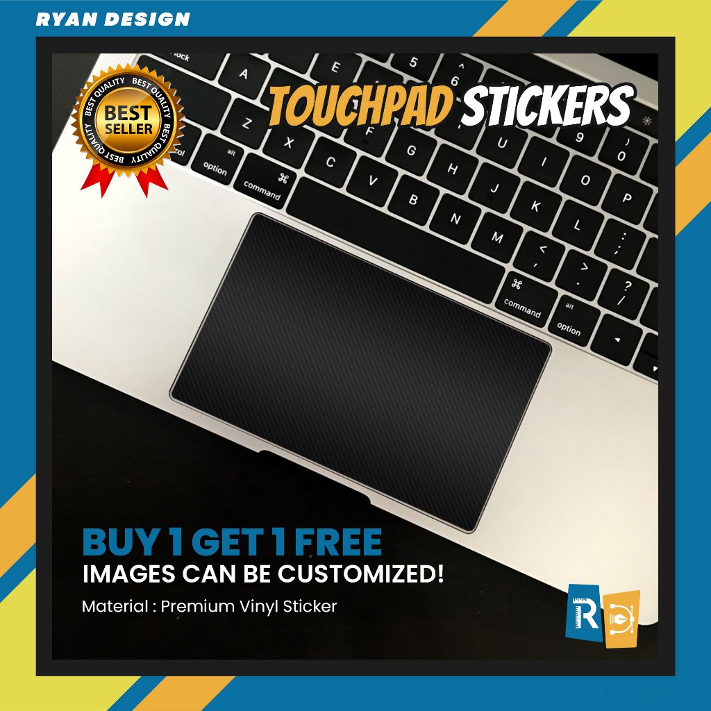 Jual Premium Garskin TouchPad Laptop Skin Carbon TrackPad Protector ...