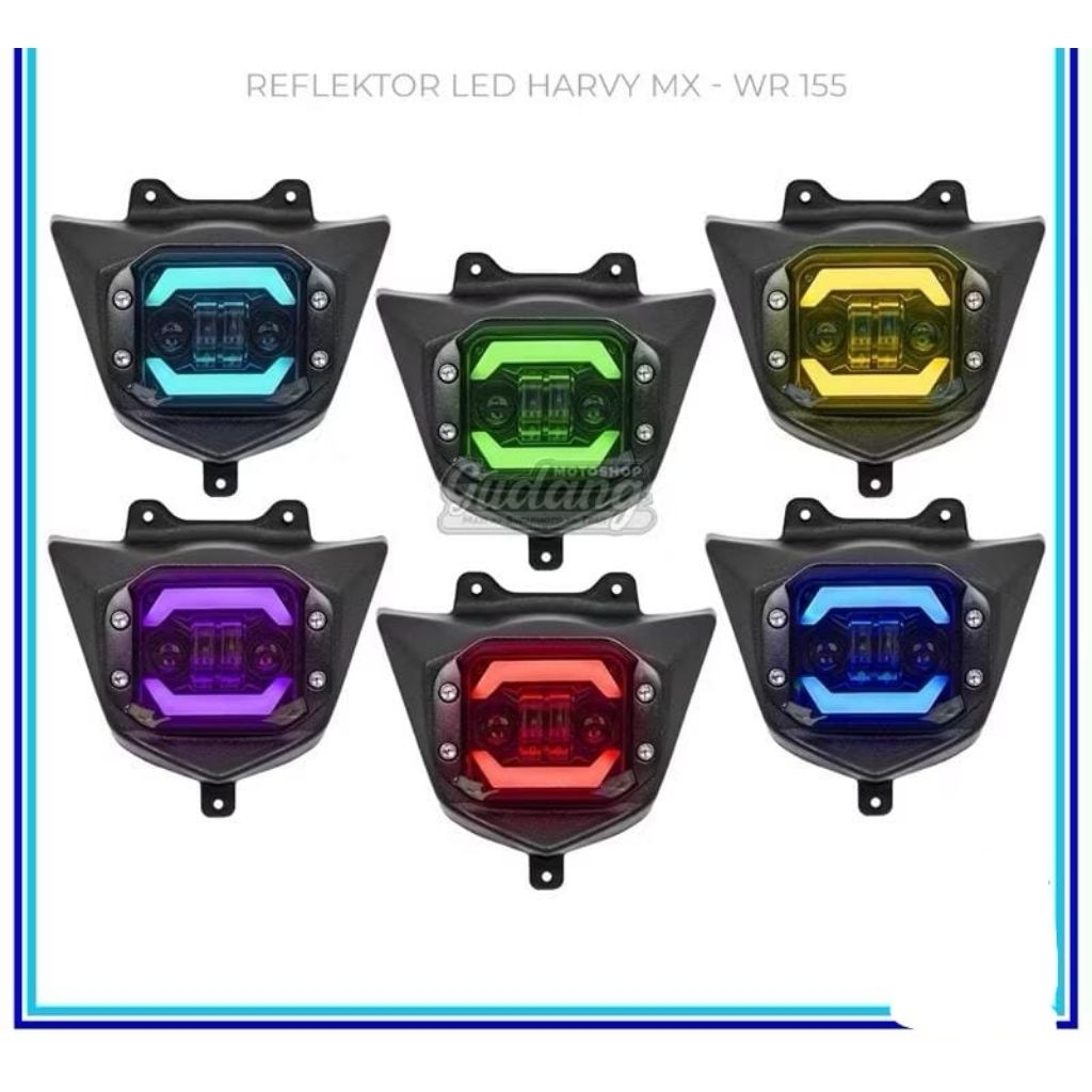 Jual Reflektor Laser Led DAYMEKER Lampu Depan LED Supermoto CRF 150L WR ...