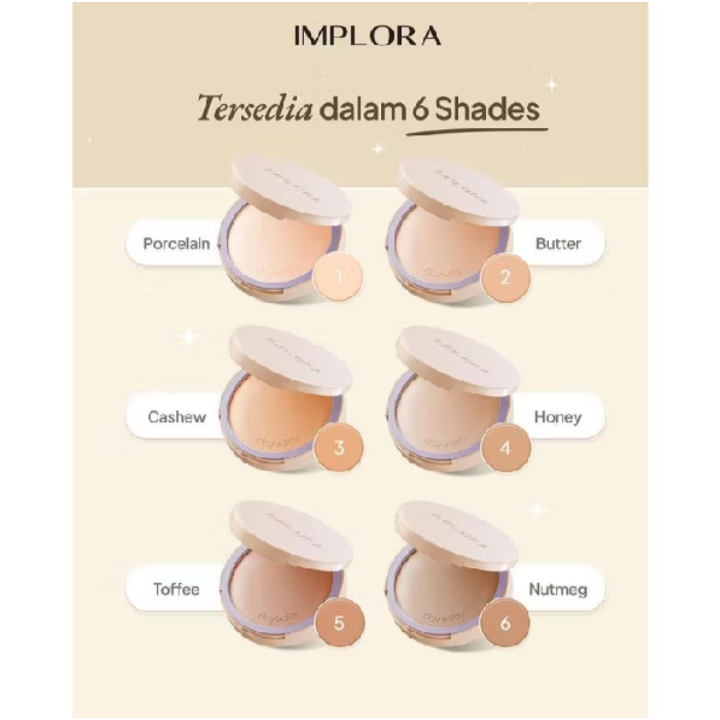 Jual IMPLORA Day to Day Two Way Cake | TWC | Powder Foundation | Bedak ...
