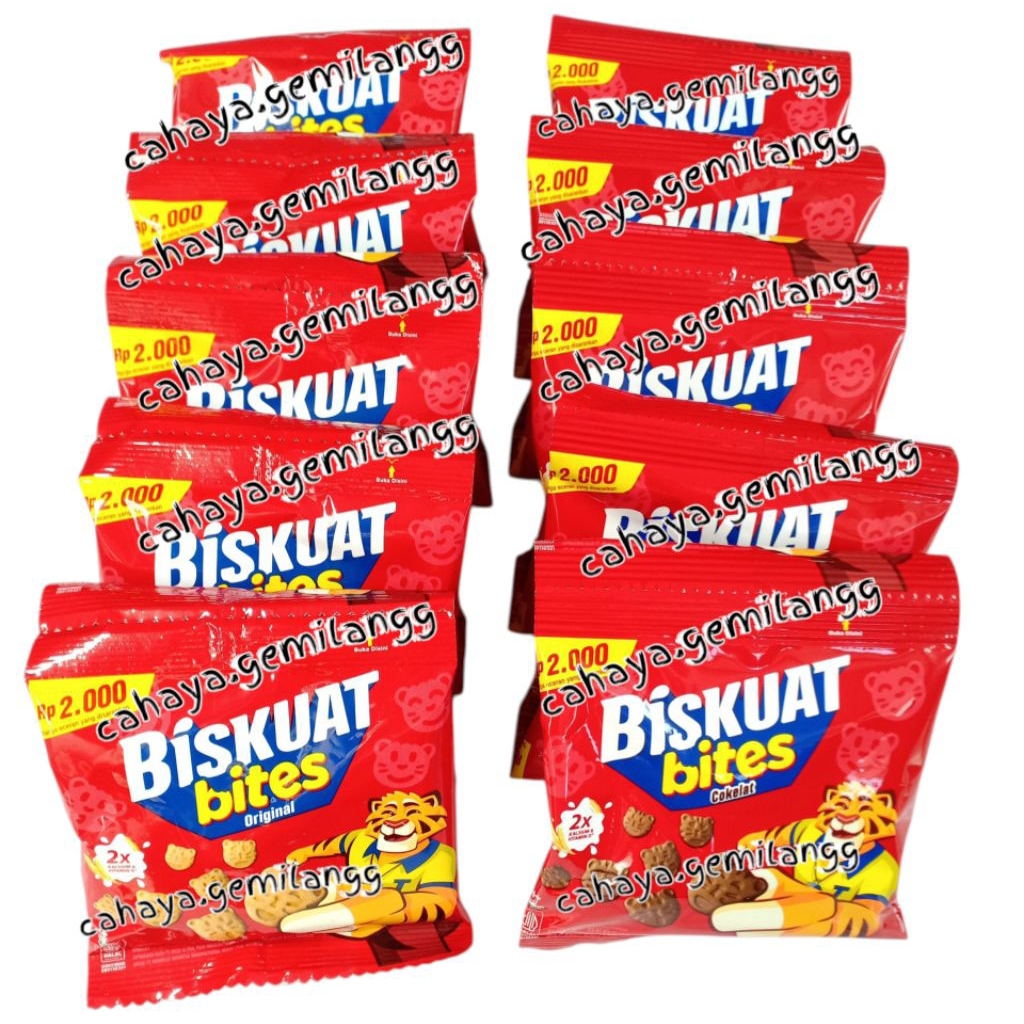 Jual Biskuat Bites MINI Renceng Original / Cokelat (1Rcg: 10 x @18Gr ...