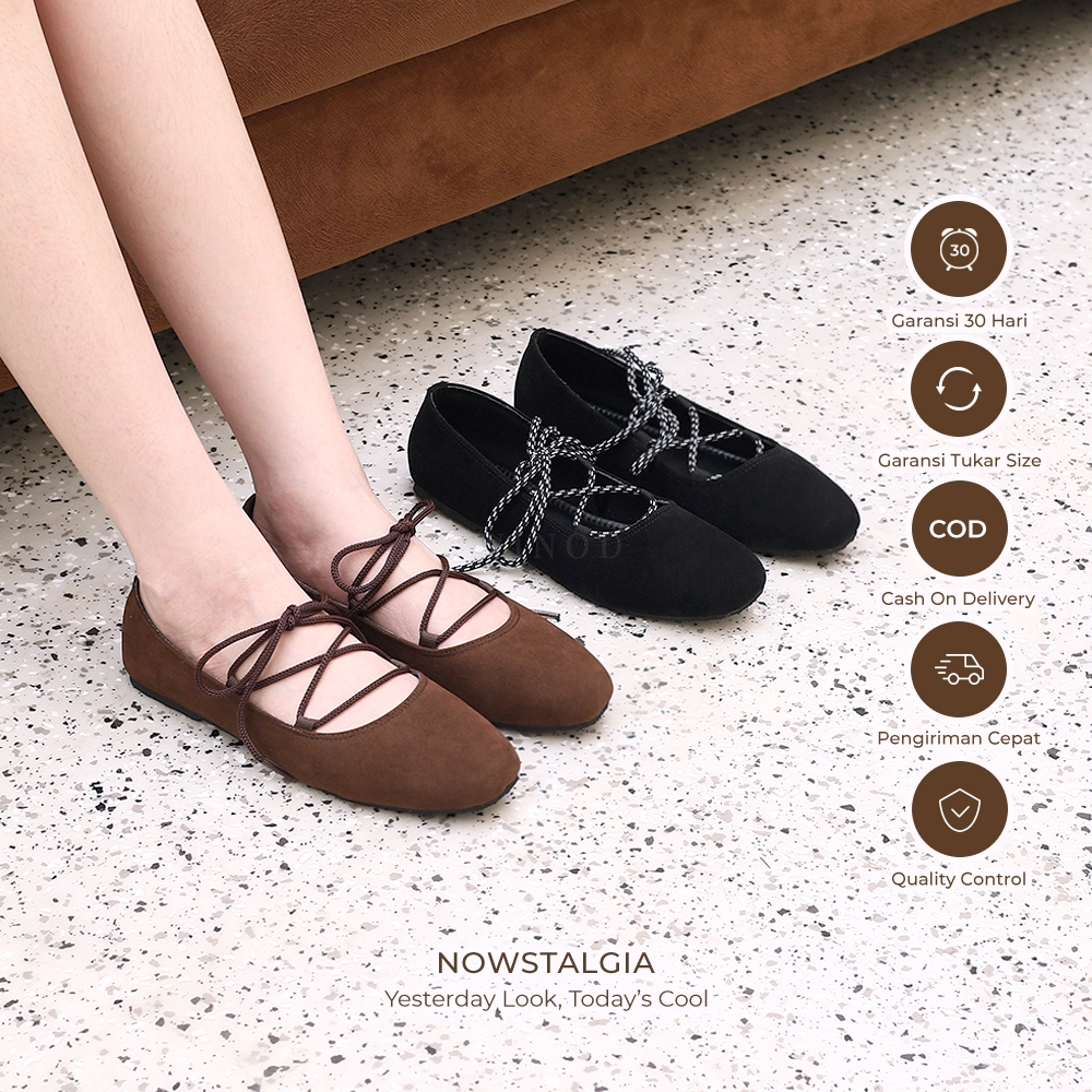 Jual WINOD Fila Sepatu Flatshoes Wanita Sepatu Kerja Korean Style ...