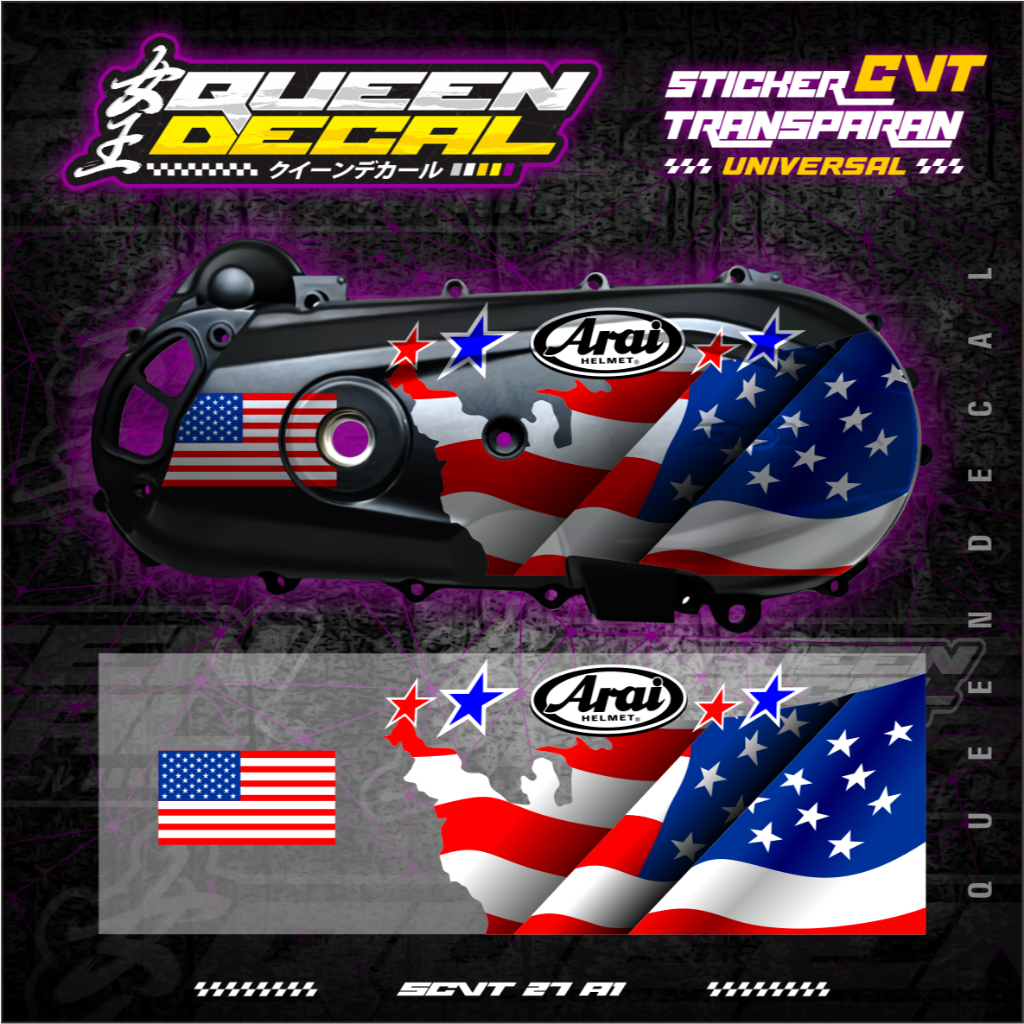 Jual STICKER CVT VARIASI MOTIF LAGUNA SECA SIMPLE - BAHAN BENING ...
