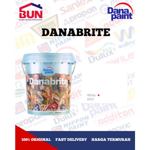 Jual Cat Tembok Danabrite WHITE 001 - 25 Kg | Shopee Indonesia