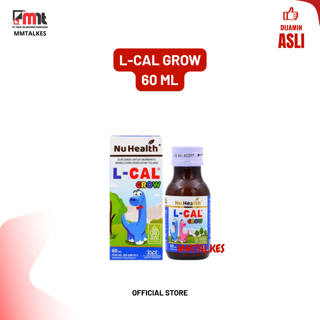 Jual NU HEALTH L-CAL GROW 60 ML - SUPLEMEN KESEHATAN TULANG ANAK ...