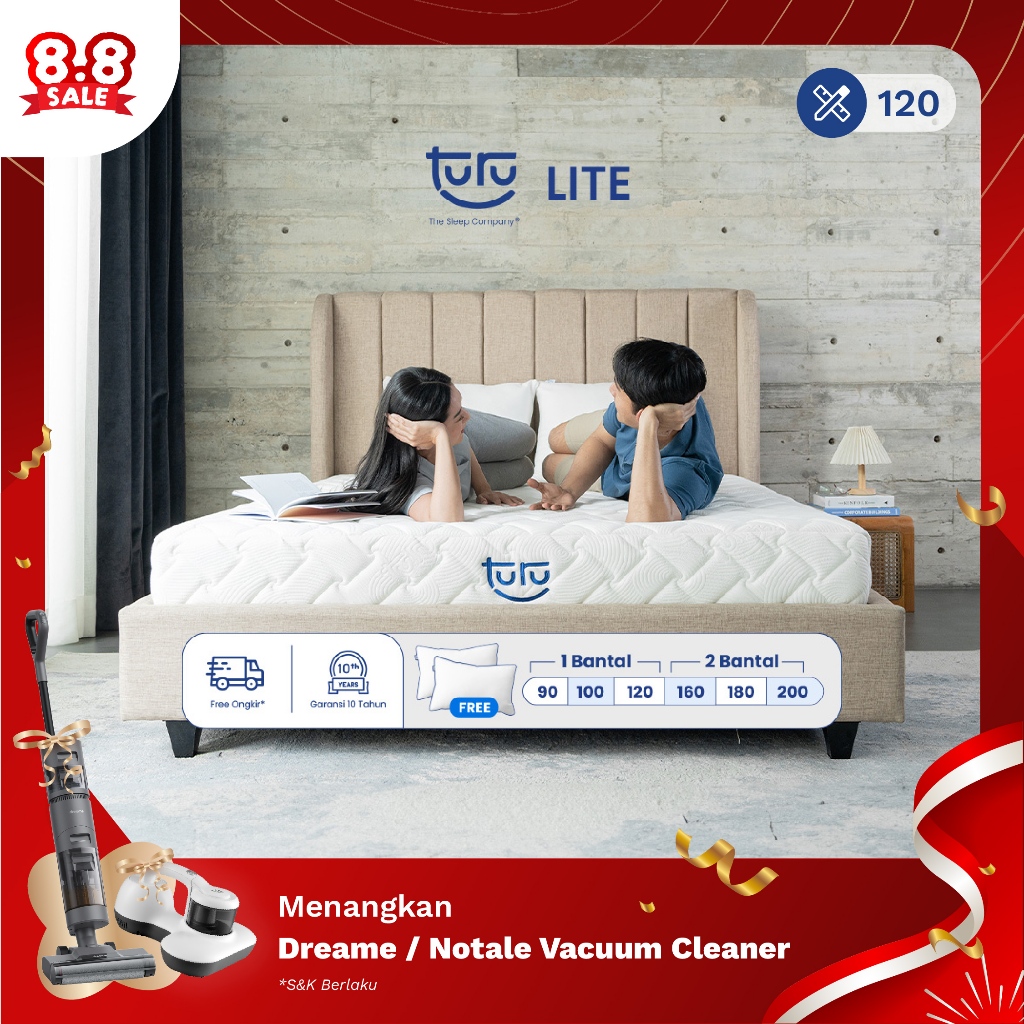 Jual Turu - Kasur Base Support Foam TURU LITE ukuran 120x200 (Double Size) Free Bantal | Shopee ...