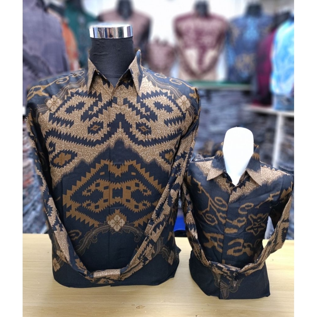Jual COD COUPLE KEMEJA ANAK DAN AYAH//BATIK PREMIUM//PAKE FURING HERO ...