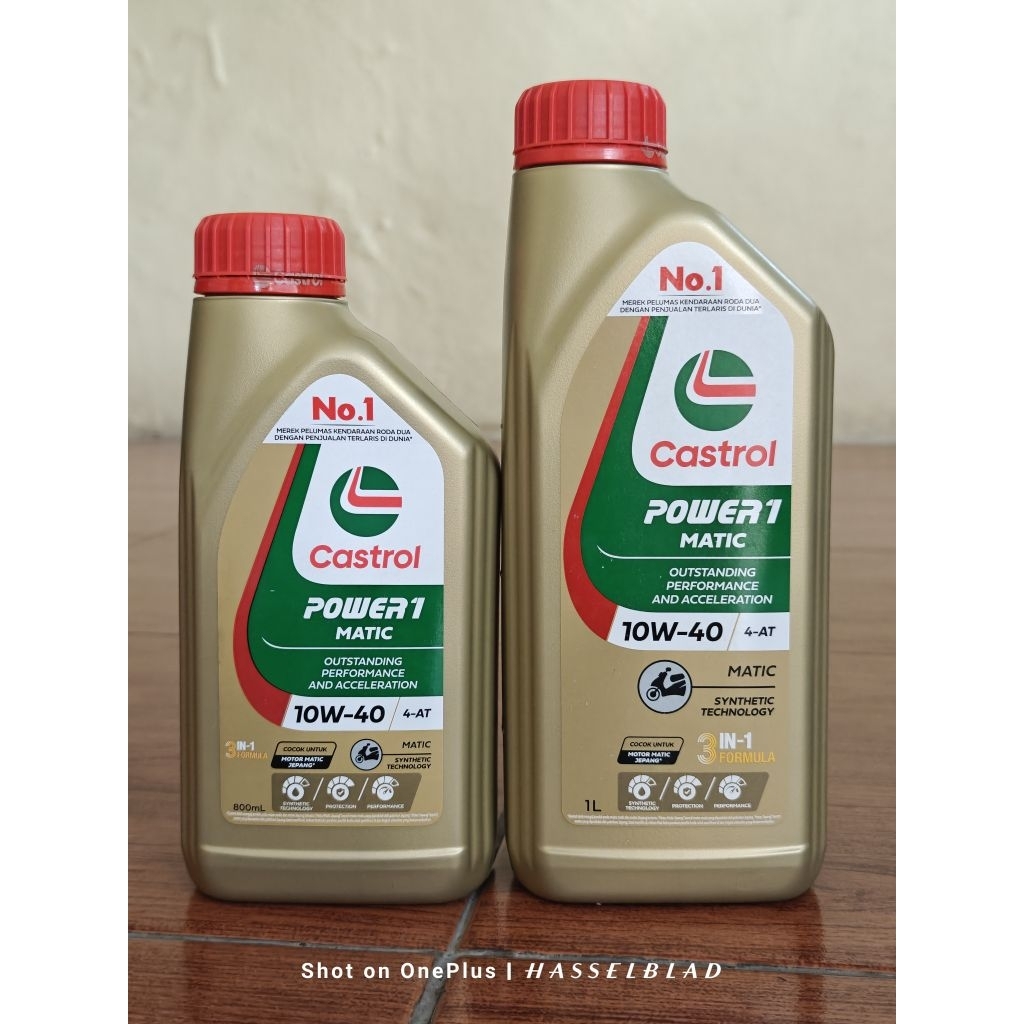 Jual Oli motor matic Original CASTROL Power 1 Matic 10W-40 0,8~1L ...