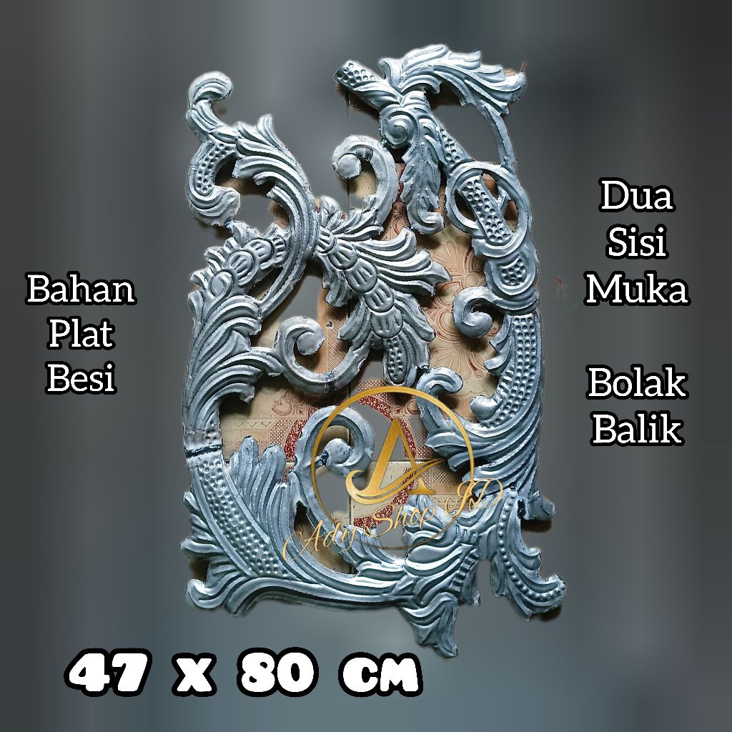 Jual istimewa premium ornamen daun klasik mewah ukuran 47x80cm bahan ...