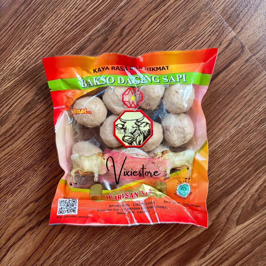Jual Warisan 319 Bakso Daging Sapi Urat Isi 10 120gr | Shopee Indonesia