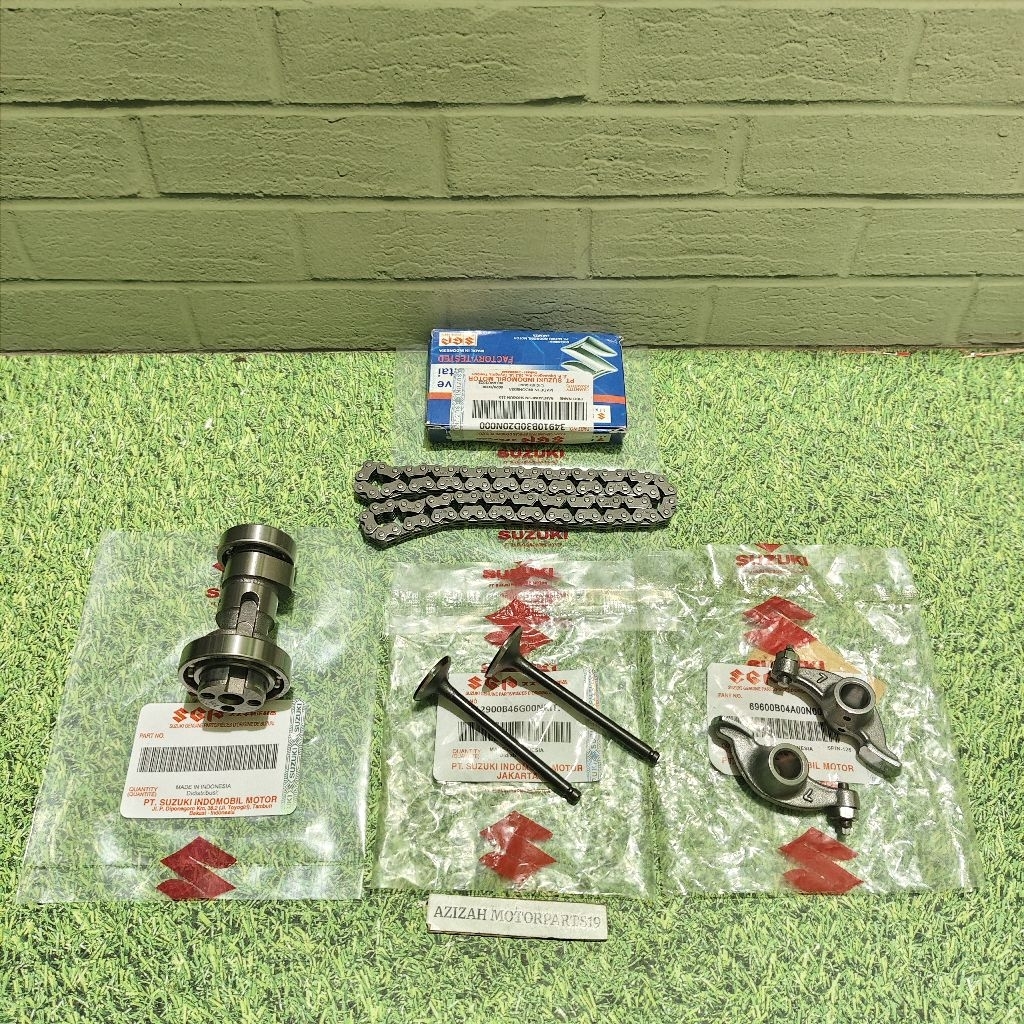 Jual Paket 4item Noken as plus Platuk+Rantai Keteng Klep Set Suzuki Spin 125, Skywave, Skydrive ...